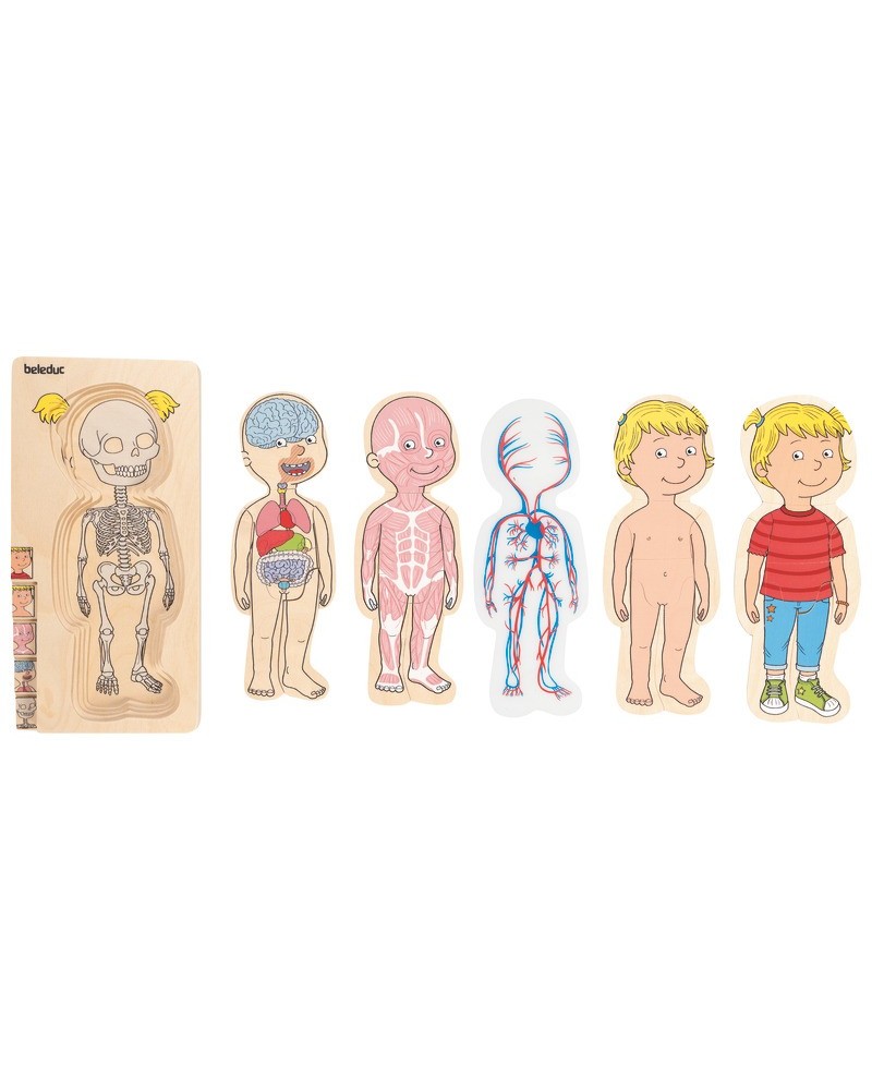 Puzzle Le corps humain Fille – Serpent à Lunettes