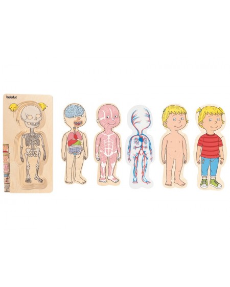 Puzzle Le corps humain Fille – Serpent à Lunettes