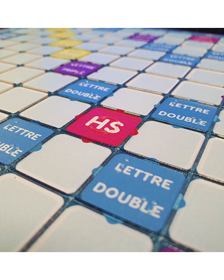 Scrabble en braille avec plateau magnétique