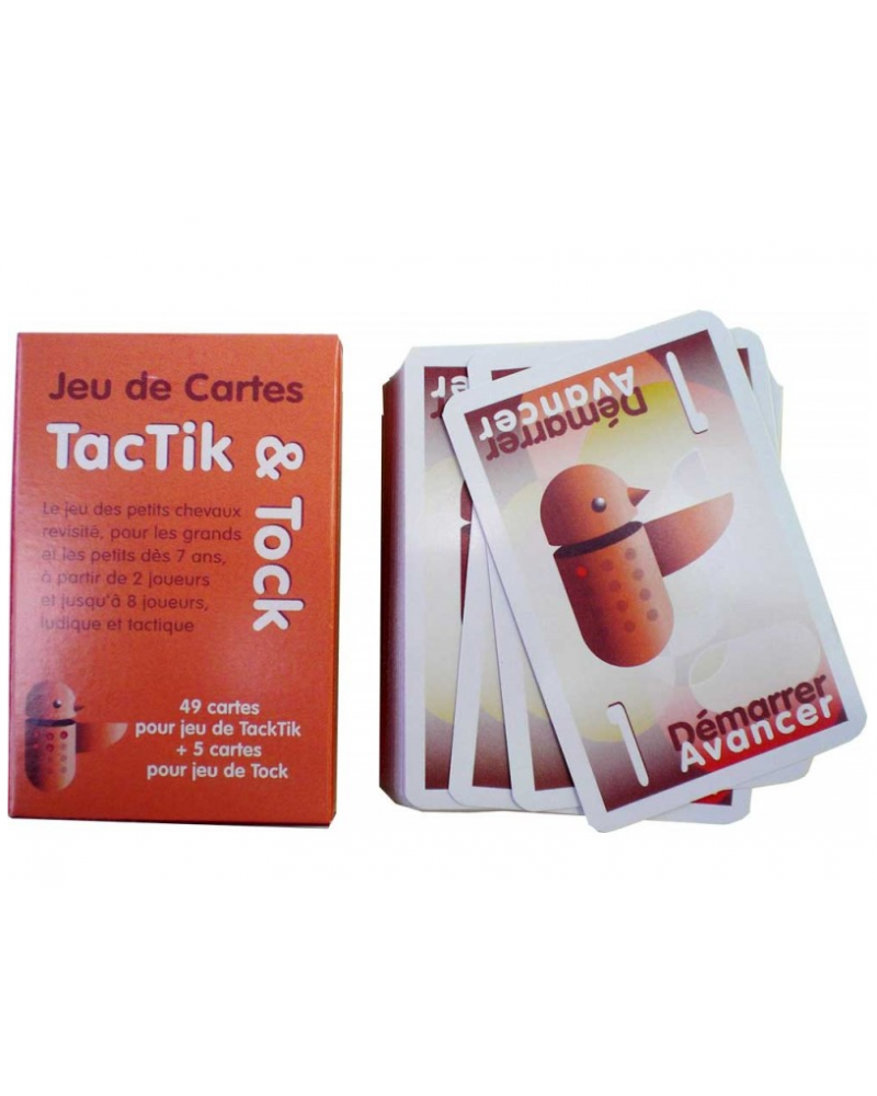 Jeu de 54 cartes pour Toc et Tac-tick