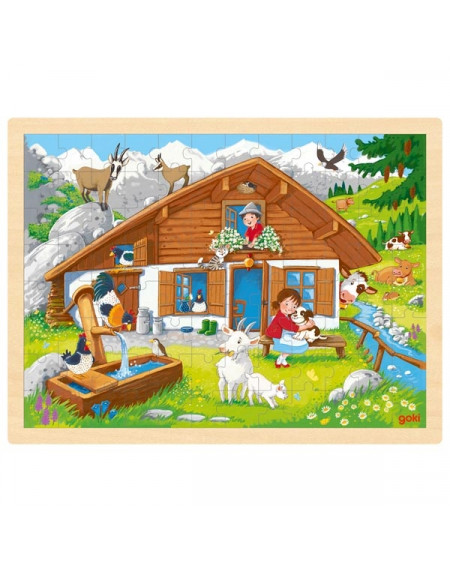 Puzzle 96 pièces L'alpage