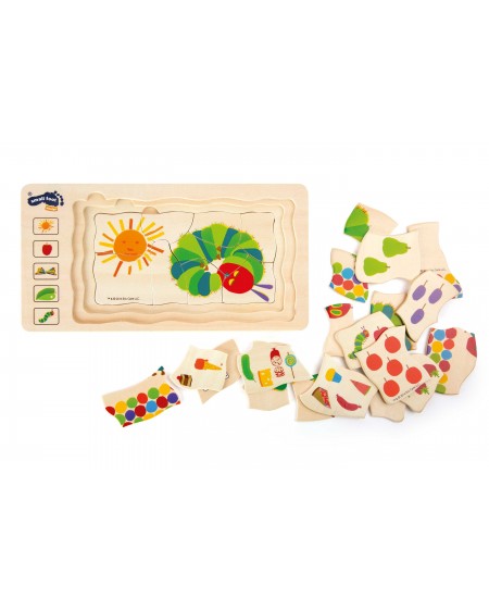 Puzzle à étages "La chenille qui fait des trous" – Serpent à Lunettes