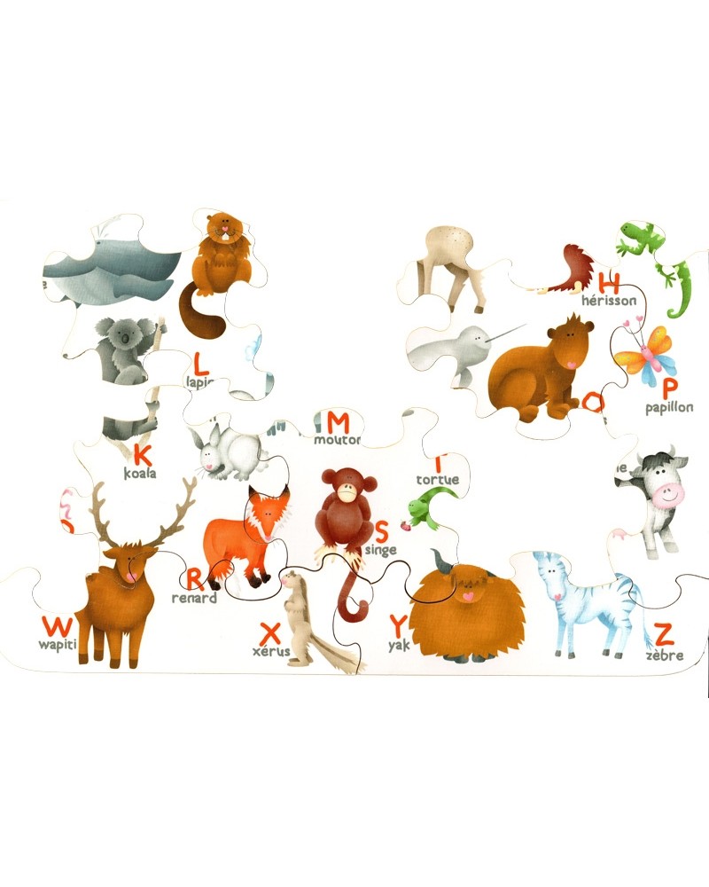 Puzzle Alphabet des animaux – Serpent à Lunettes